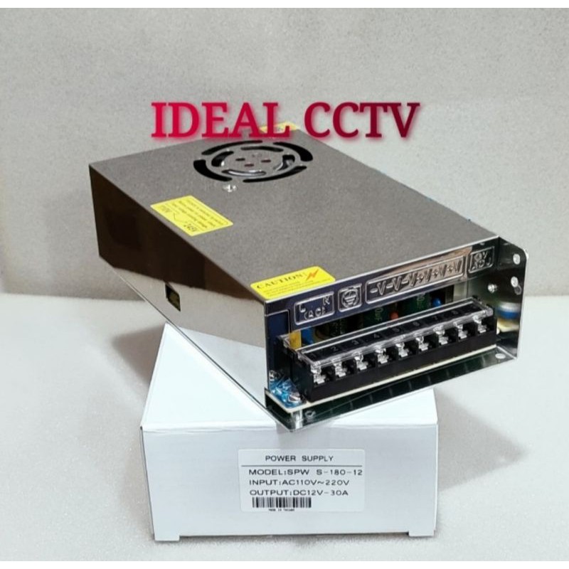 Jual Power Supply Switching 12V 30A 360 Watt Cocok Untuk CCTV LED RADIO ...