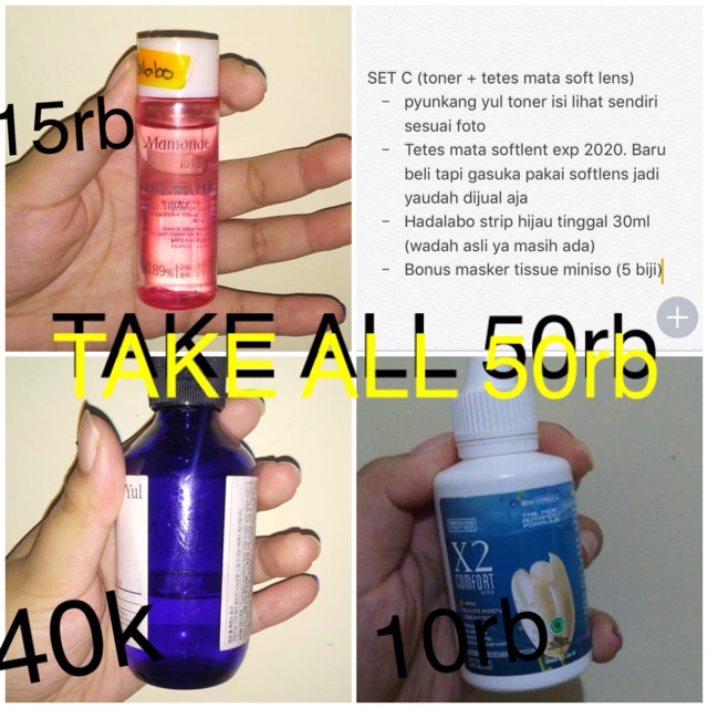 Jual Pyunkang yul toner + hadalabo toner + X2 tetes mata soflens ...