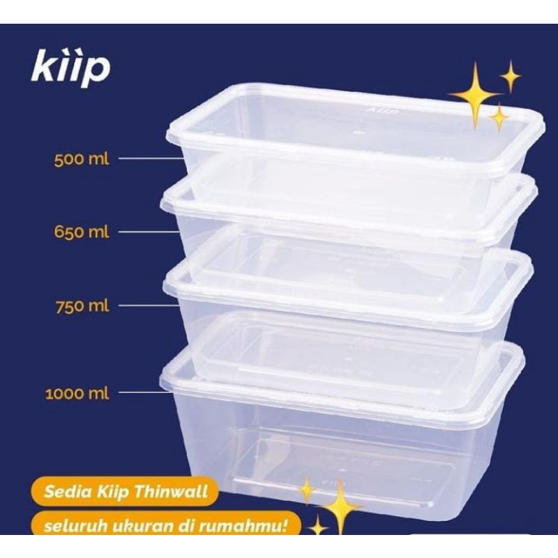 Jual KIIP THINWALL RECTANGLE/ KOTAK MAKANAN PENYIMPANAN PLASTIK 500 ML ... Jual KIIP THINWALL RECTANGLE/ KOTAK MAKANAN PENYIMPANAN PLASTIK 500 ML ...
