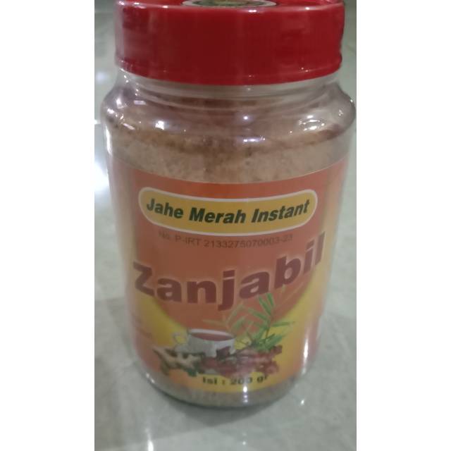 Jual Jahe Merah Instan Zanjabil 200 Gram Shopee Indonesia