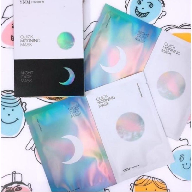 Jual YNM You Need Me Morning and Night Care Mask Soothing Moisture Skin ...