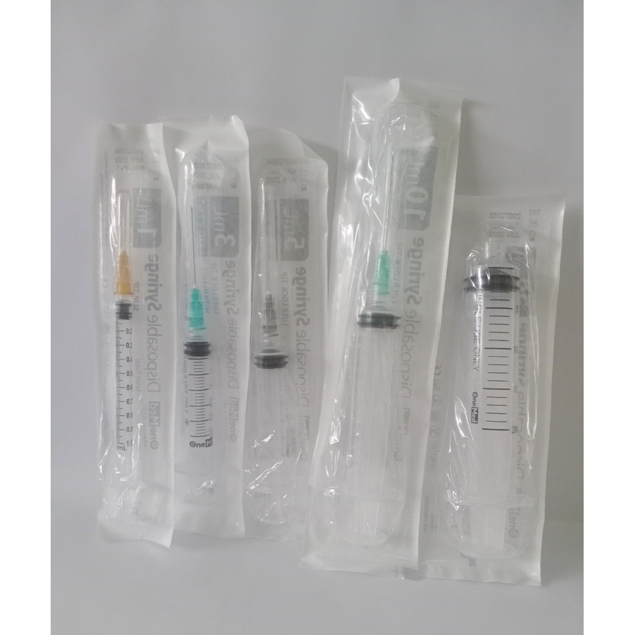 Jual Spuit 1ml / Syringe 1cc dengan jarum 26Gx1/2in Harga per pcs ...