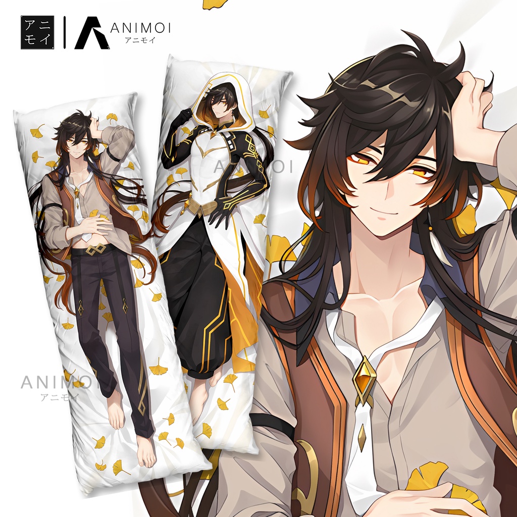 Jual Sarung Bantal Dakimakura Anime Game || Genshin Impact || Zhongli ...