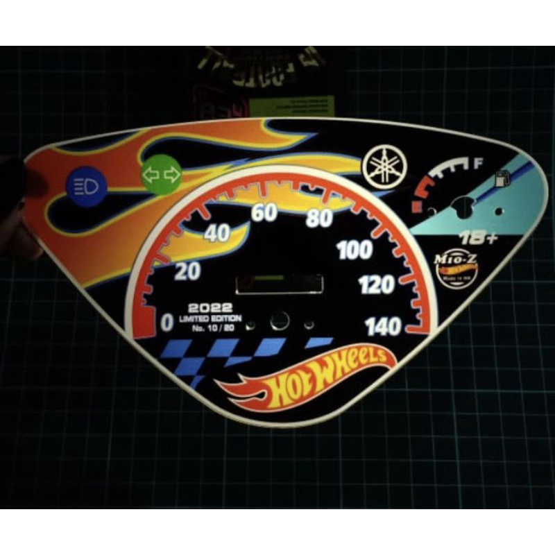Jual panel speedometer mio papan speedometer mio custom spidometer mio ...