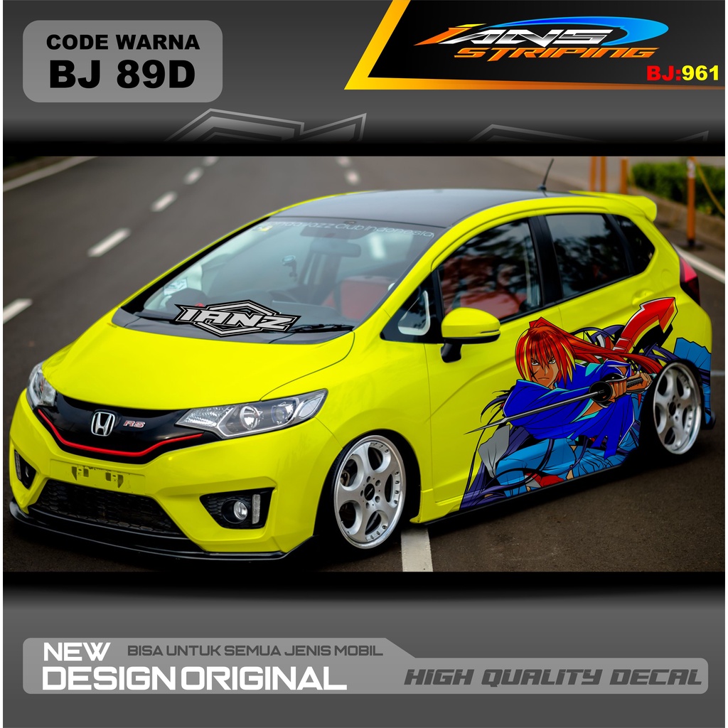 Jual STICKER DECAL MOBIL JAZZ / STIKER MOBIL BRIO / DECAL STIKER MOBIL ...