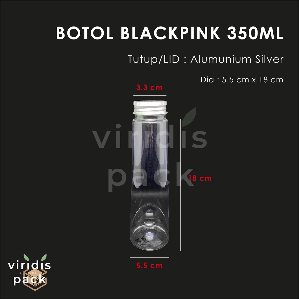 Jual Botol Black Pink 350ML / Botol Estetik 350ml | Shopee Indonesia