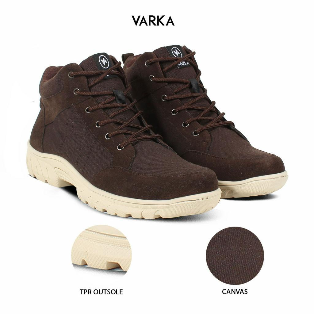 Jual Sepatu Boots Pria Terbaru V 6673 Brand Varka Sepatu Kasual Kerja ...