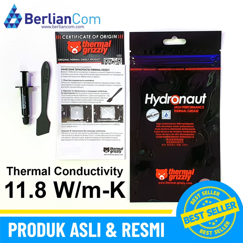 Jual Thermal Grizzly Hydronaut Thermal Paste 1 Gram | Shopee Indonesia
