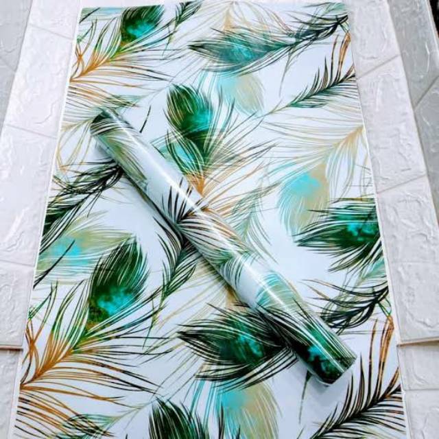Jual WALLPAPER MURAH || WALLPAPER DINDING MOTIF BULU MERAK || WALLPAPER ...