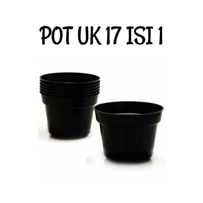 Jual pot bunga uk17 (diameter 15cm) harga satuan/ pot bunga/ pot ...