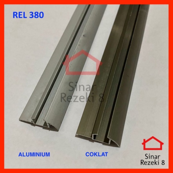 Jual Rel Sliding AS 380 2 m METER ALUMINIUM Rel Timbul Pintu Lemari Geser - 1 M ALUMINIUM ...