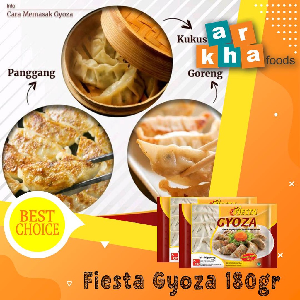 Jual Fiesta Gyoza Daging Ayam dan Udang Olahan 180gr | Shopee Indonesia