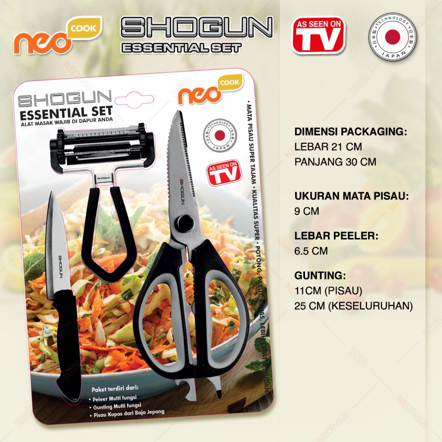 Jual Neocook Shogun Essential Set 3-in-1 | Shopee Indonesia