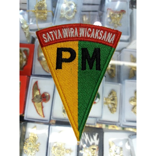 Jual Badge | Bet | Brevet POM AD | POLISI MILITER TNI AD | Shopee Indonesia