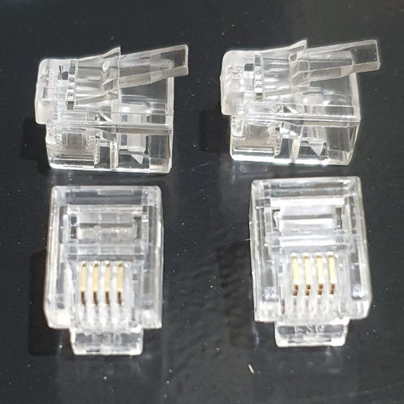 Jual Jack RJ11 Connector PIN RJ11 Konektor Telepon Kualitas Bagus ...