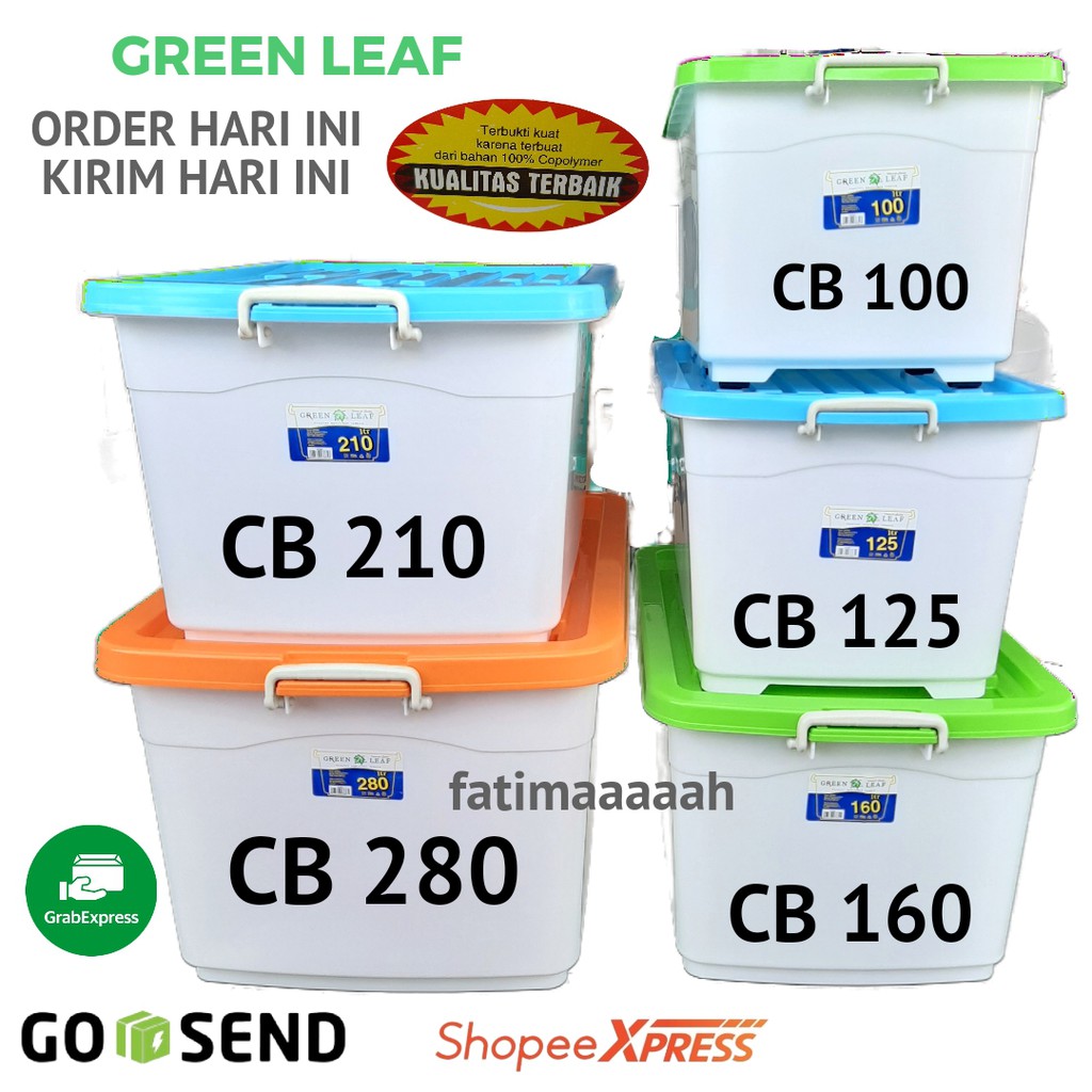 Jual GREEN LEAF SIERRA CONTAINER BOX 25 50 75 100 125 160 210 280 LITER ...