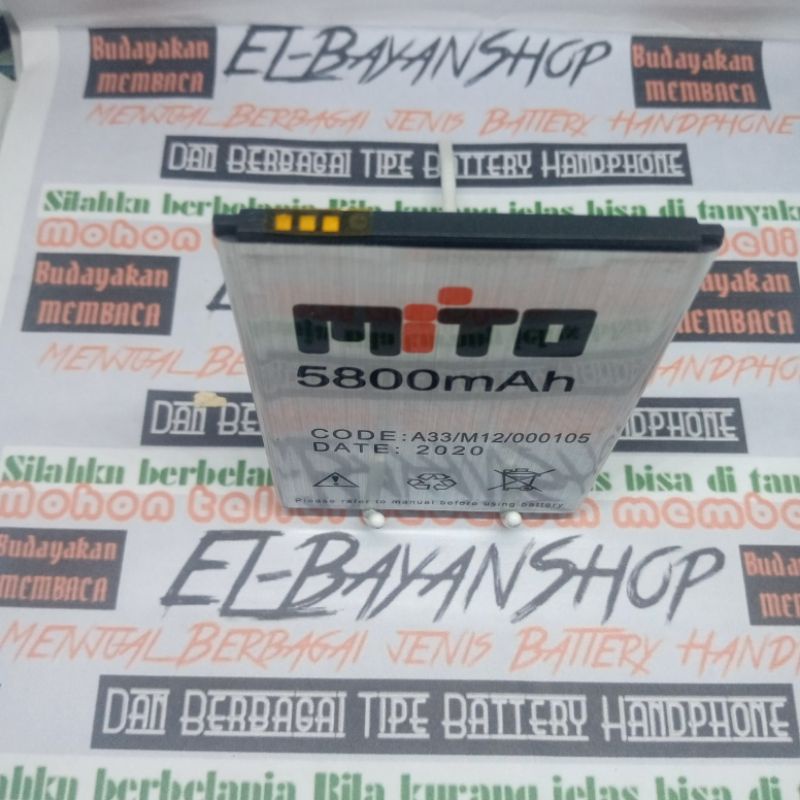 Jual Batrai Mito A33 Fantasy One BA000105 Baterai Batre BA 000105 Original Battery | Shopee ...