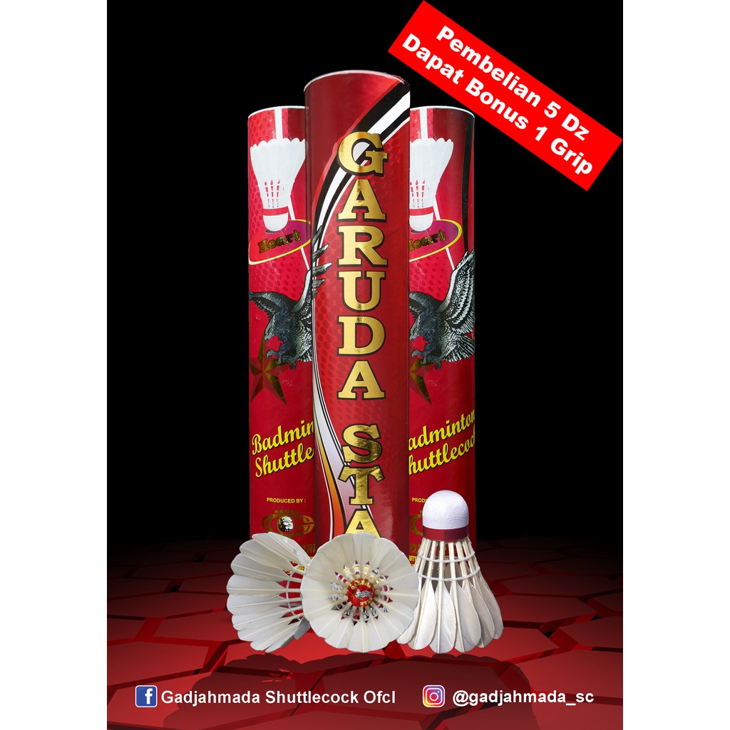 Jual Shuttlecock Garuda Star Red/Garuda Star Merah/ Shuttlecock Garuda ...