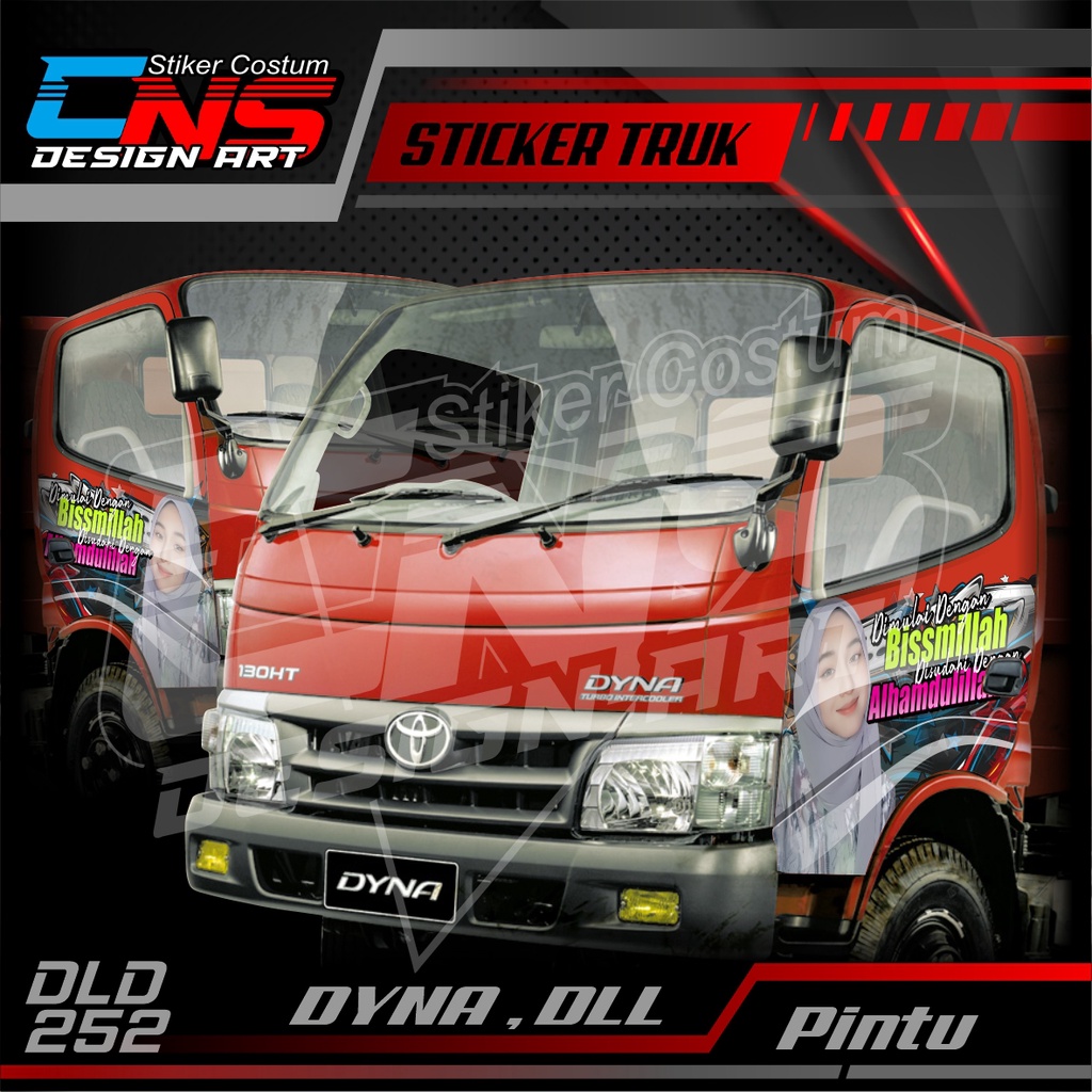 Jual Stiker Pintu Depan TOYOTA DYNA Kanan Kiri Custom Foto Cewek Cantik ...