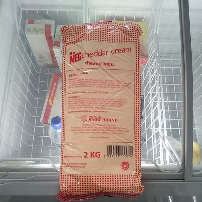 Jual meg cheddar cream cheese keju 2kg | Shopee Indonesia