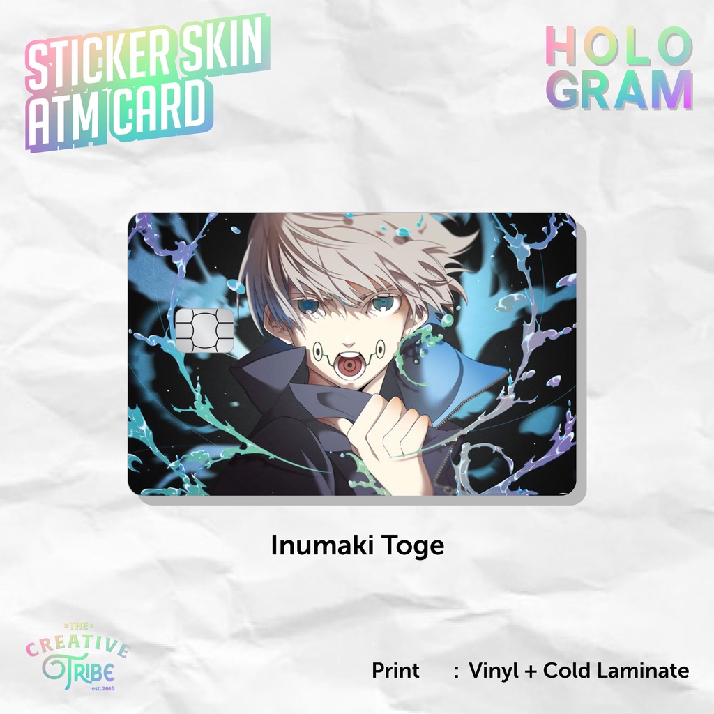 Jual Inumaki Toge - Sticker Skin Card HOLOGRAM - Vinyl ATM Debit Credit ...