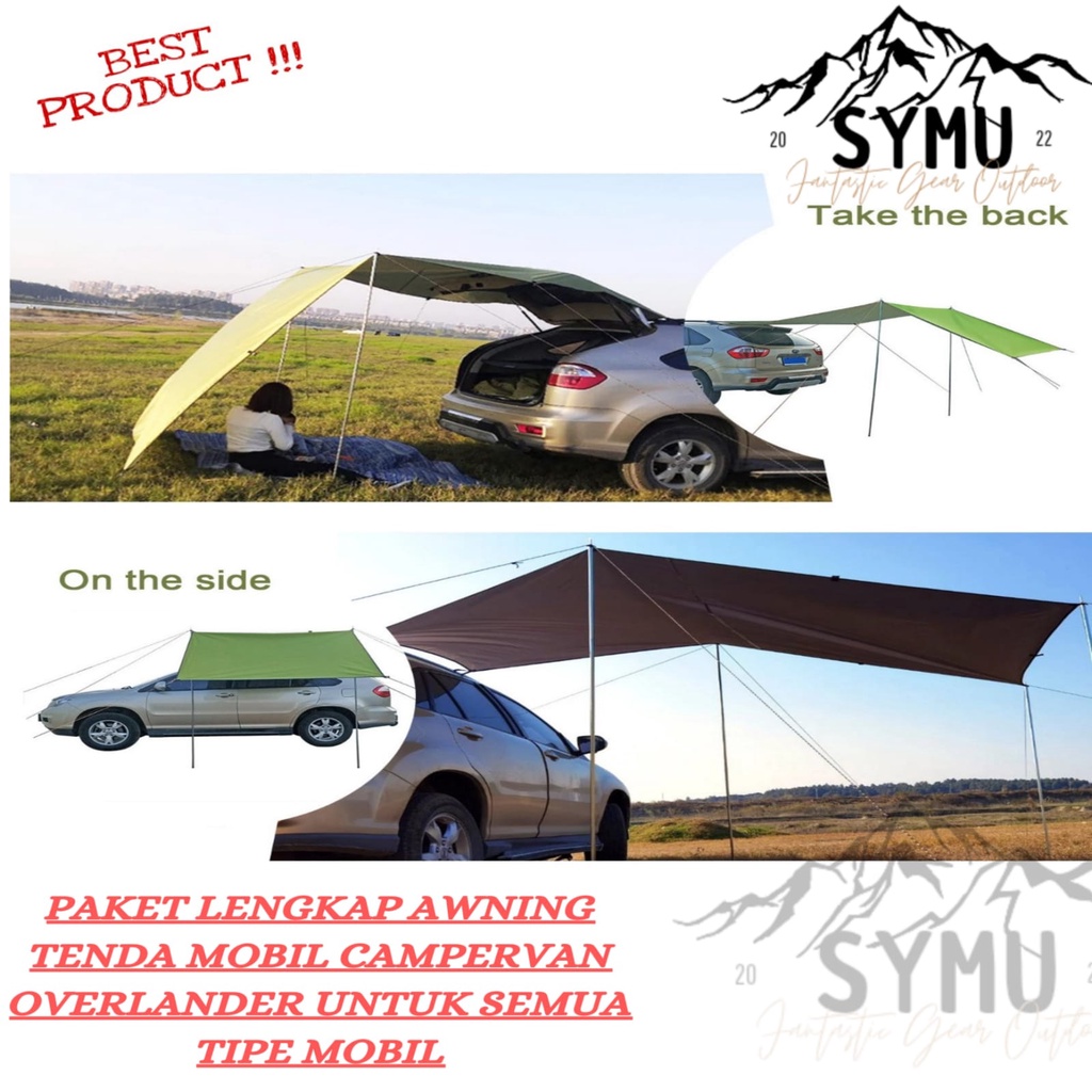 Jual Paket Awning Tenda Mobil Campervan Overlander Portable Roof Tent ...