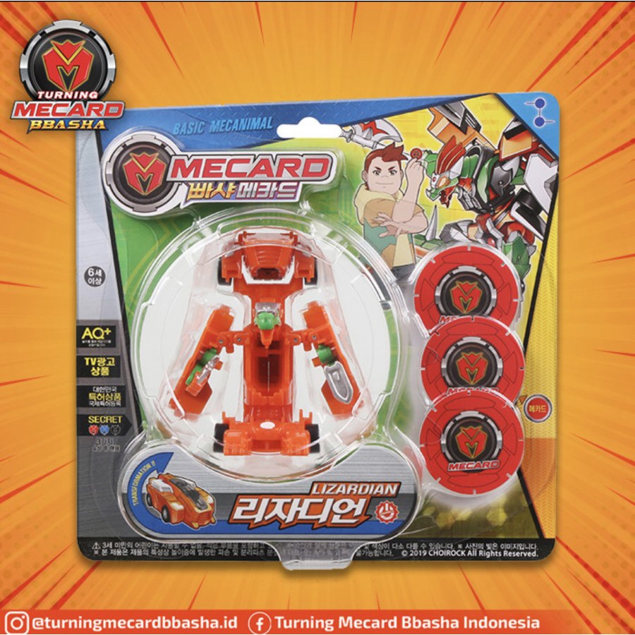Jual TURNING MECARD BBASHA 019 BASIC MECANIMAL LIZARDIAN MAINAN ROBOT ...
