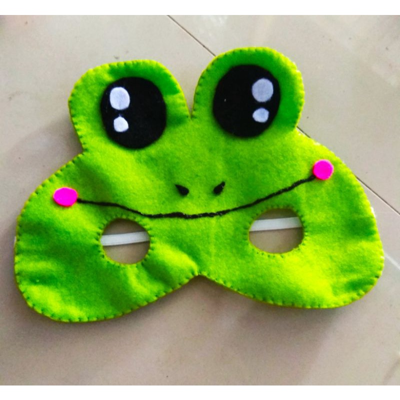 Jual Topeng dari kain flanel Katak topeng sapi topeng kura kura Felt ...