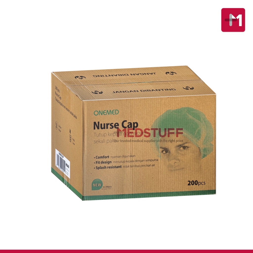 Jual Nurse Cap Onemed isi 200pcs Hair Cap Hair Net Penutup Kepala ...