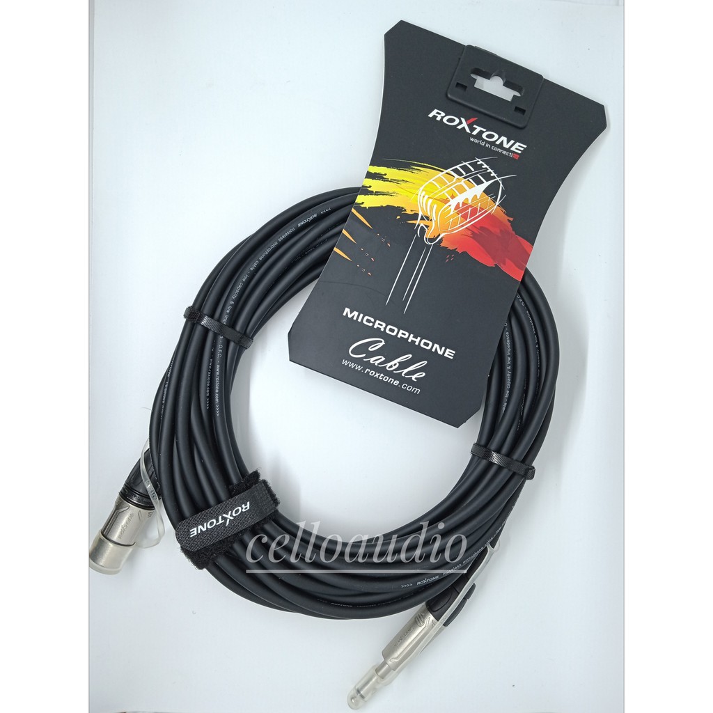 Jual Kabel Cable Konektor Mic Microphone Roxtone DMXJ210L10 10 Meter | Shopee Indonesia