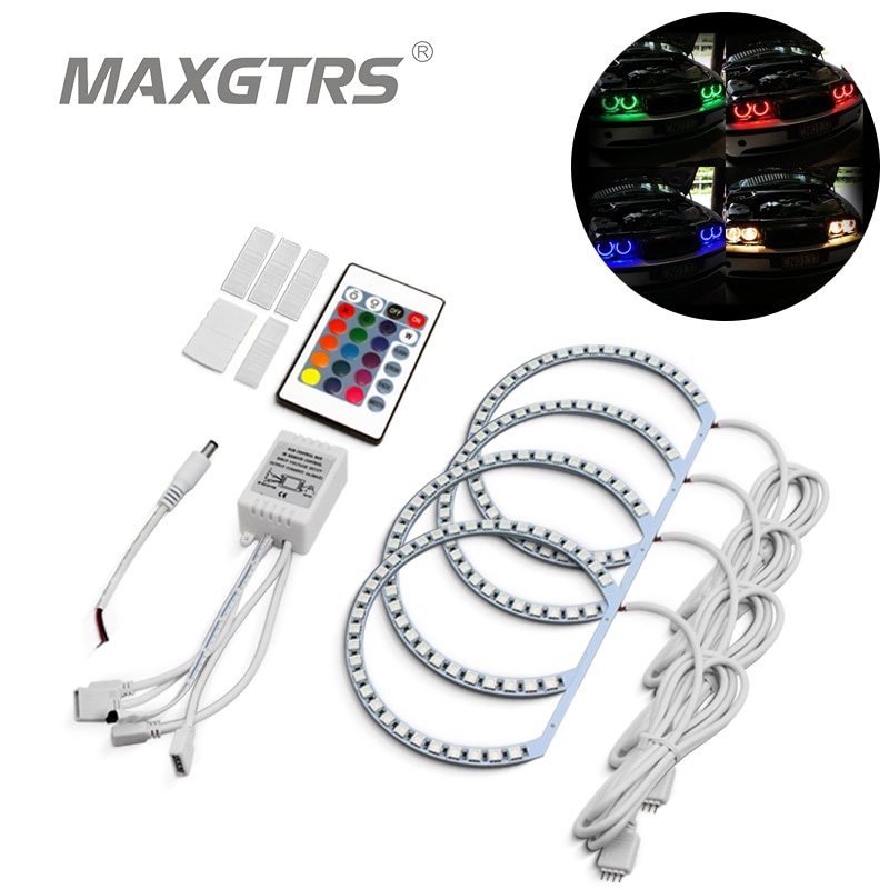 Jual PREORDER 2x 146mm+2x 131mm 5050 42SMD RGB LED Angel Eyes Light ...