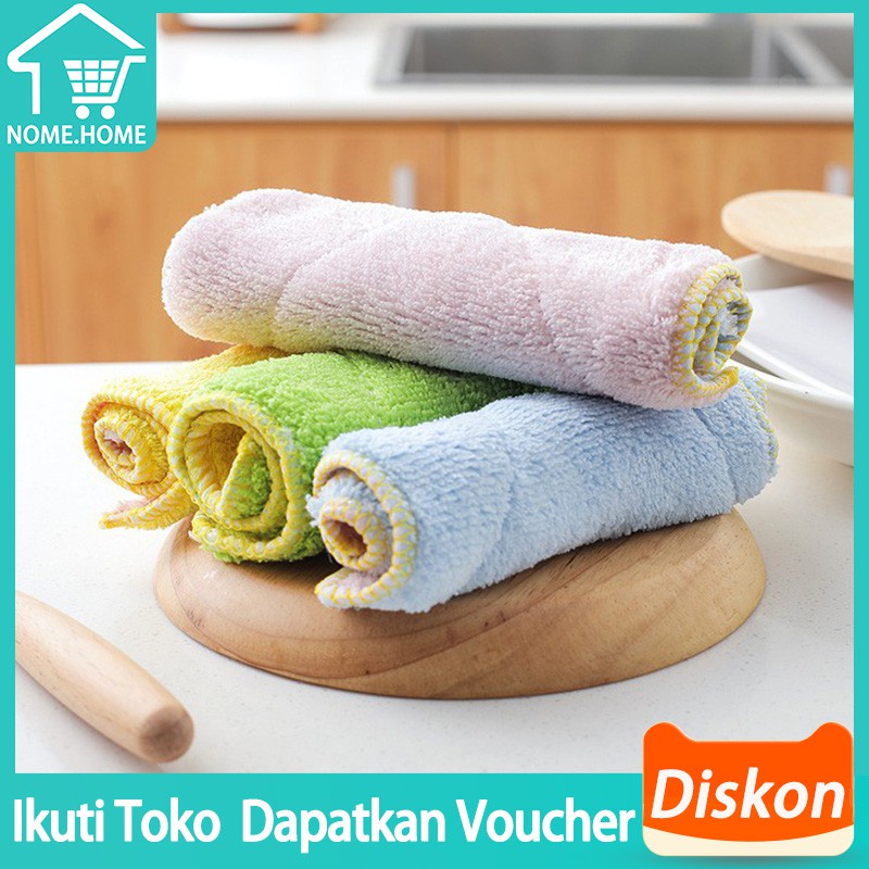 Jual Kain pencuci piring / kain dapur bebas minyak dua sisi | Shopee ...