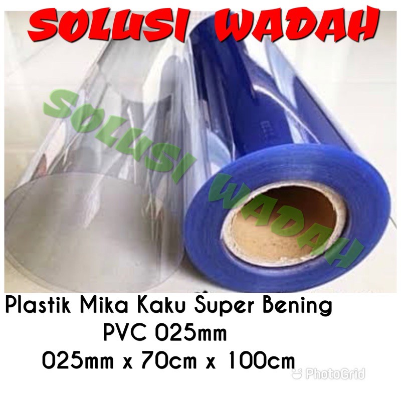 Jual Plastik Mika Kaku Rigid PVC Super clear,Lebar 70cm Tebal 025mm | Shopee Indonesia