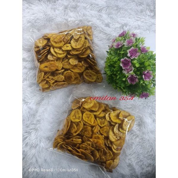 Jual kripik pisang madu (250g) kripik kiloan Snack kiloan cemilan enak ...
