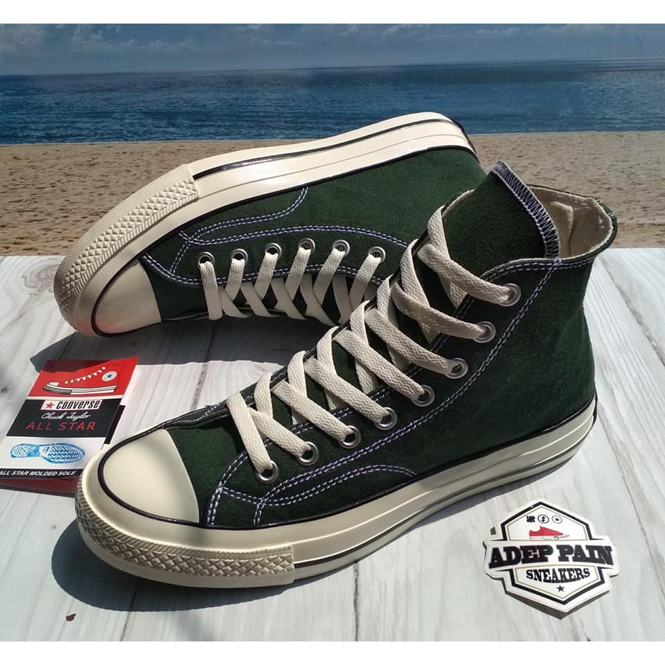 Jual SEPATU ALL STAR CONVERSE HIGH 70s ARMY PREMIUM BNIB ( TIDAK GLOSY ...