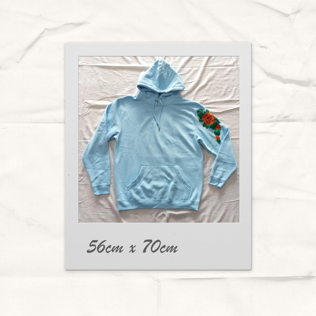 Jual Jaket Hoodie Biru Muda variasi Brokat Bordir Kebaya ONLY Jaket ...
