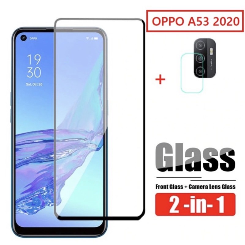 Jual Oppo A33 / A53 New - 2 in 1 Tempered Glass Full Lem Layar + Temper ...