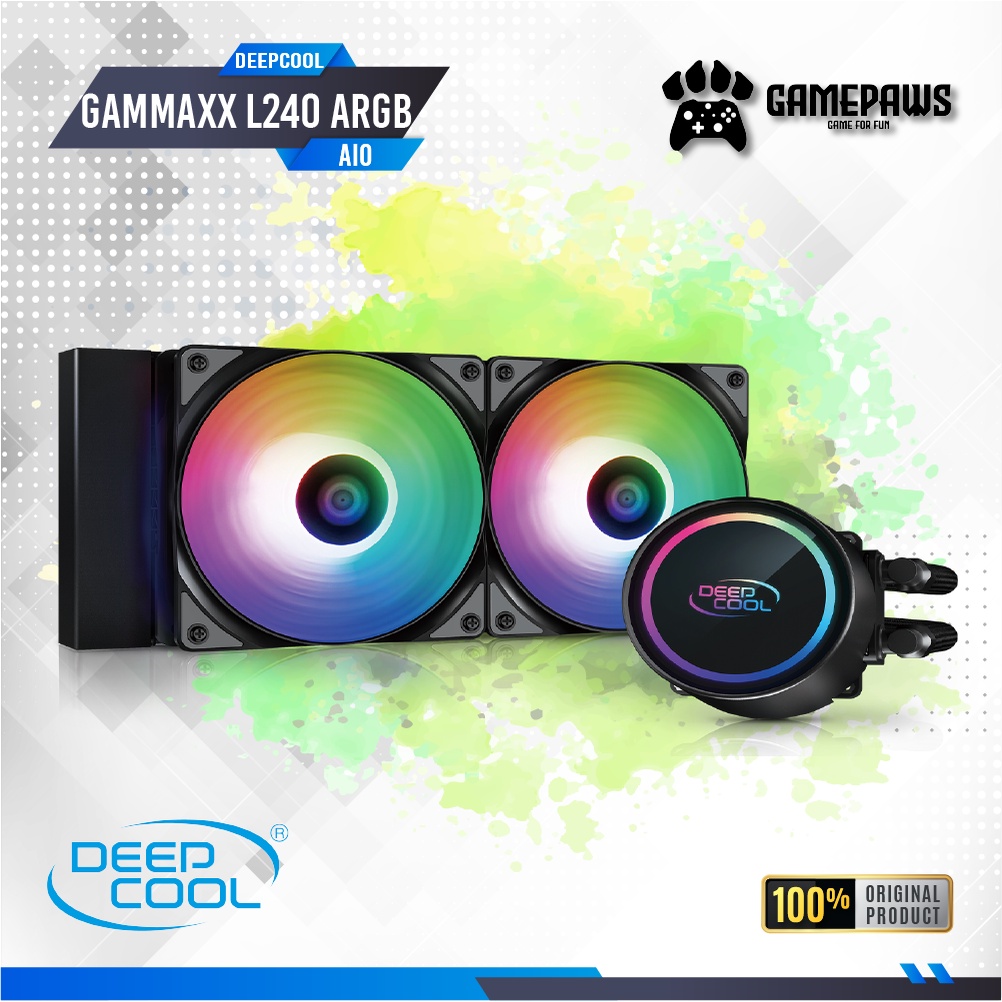 Jual Deepcool Gammaxx L240 A-RGB Liquid Cooler L 240 ARGB AIO | Shopee ...