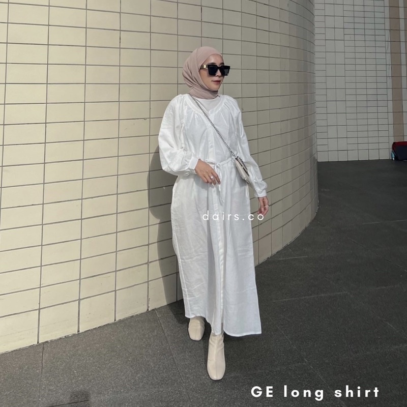 Jual GE long shirt/ long outer | Shopee Indonesia