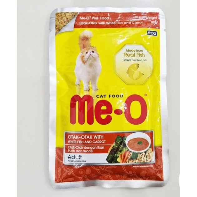 Jual Me-o Pouch 80Gram Makanan Saset/Sachet Basah Kucing MeO Me O Cat ...