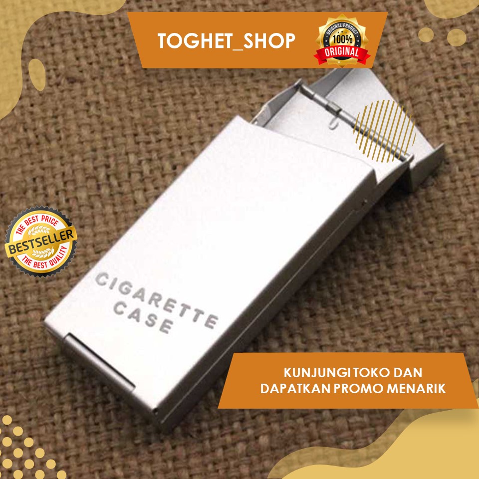 Jual Kotak Rokok Fashion Aluminium Cigarette Case Kotak Penyimpanan ...