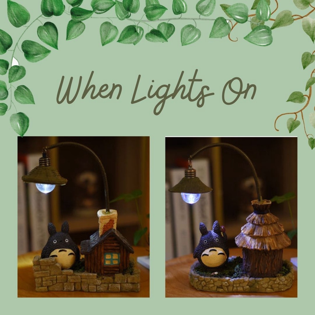 Jual LMPttr My Neighbor Totoro Studio Ghibli Resin Night Light Handmade ...