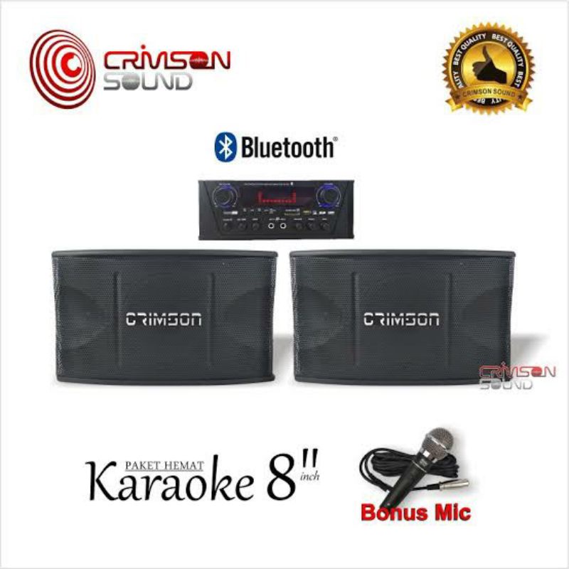 Jual Speaker 8 inch Crimson Speaker dan ampli paket sound system ...