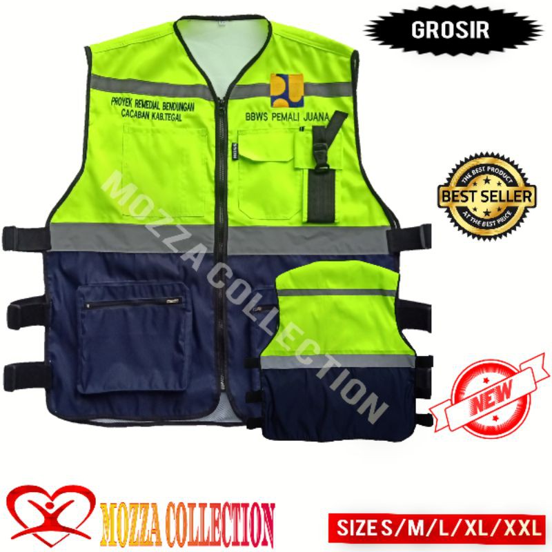 Jual ROMPI SAFETY TASLAN KOMBINASI HIJAU STABILLO NAVY-ROMPI SAFETY ...