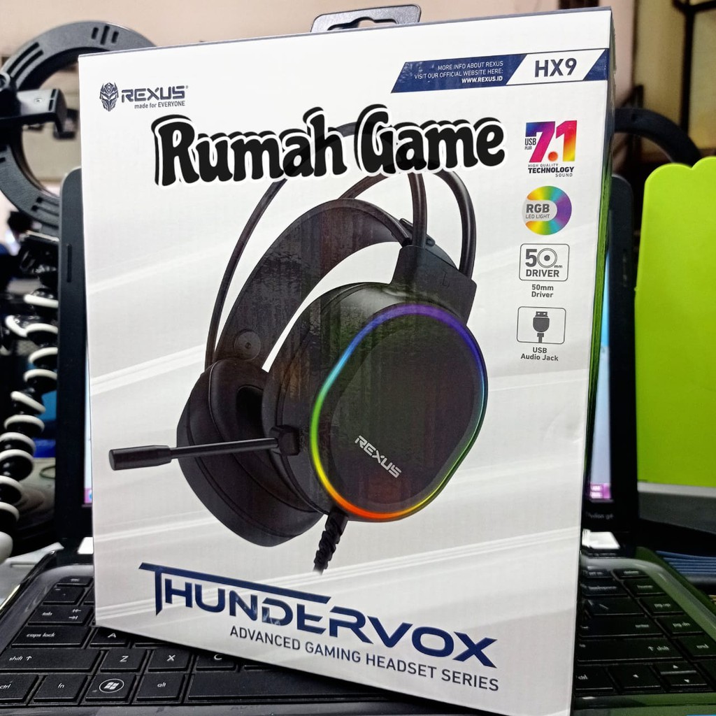 Jual Rexus Thundervox HX9 RGB Gaming Headset - Hitam | Shopee Indonesia