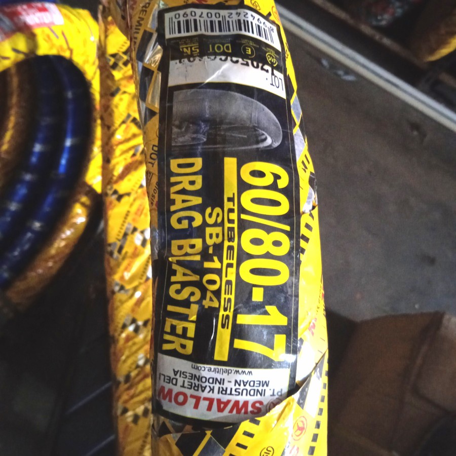 Jual Ban SWALLOW 60/80-17 DRAG BLASTER SB-104 TUBELESS MURAH & ORI ...