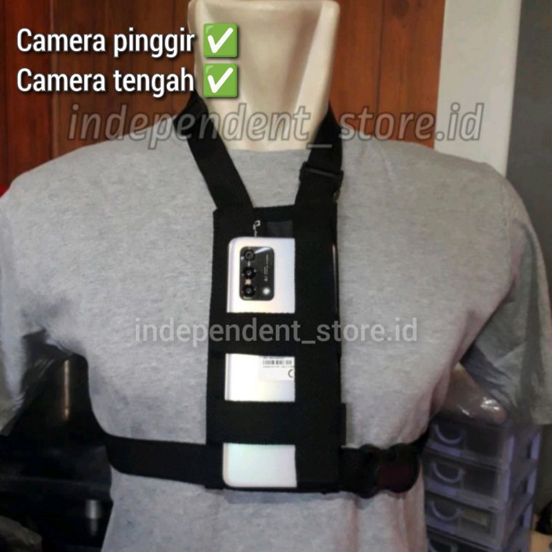 Jual chest strap hp motovlog handphone holder vertikal horizontal ...