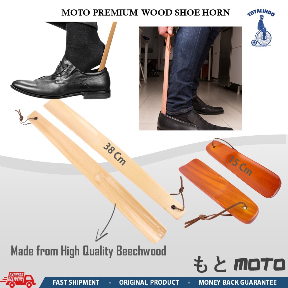 Jual Wood Shoe Horn | Sendok Sepatu Bahan Kayu Premium | Shopee Indonesia