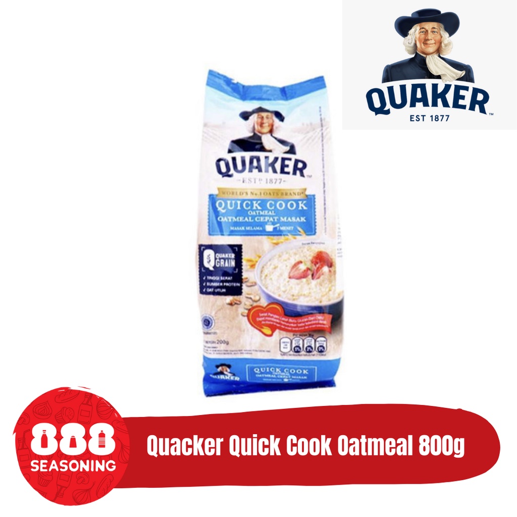 Jual QUACKER QUICK COOK OATMEAL 800g | Shopee Indonesia