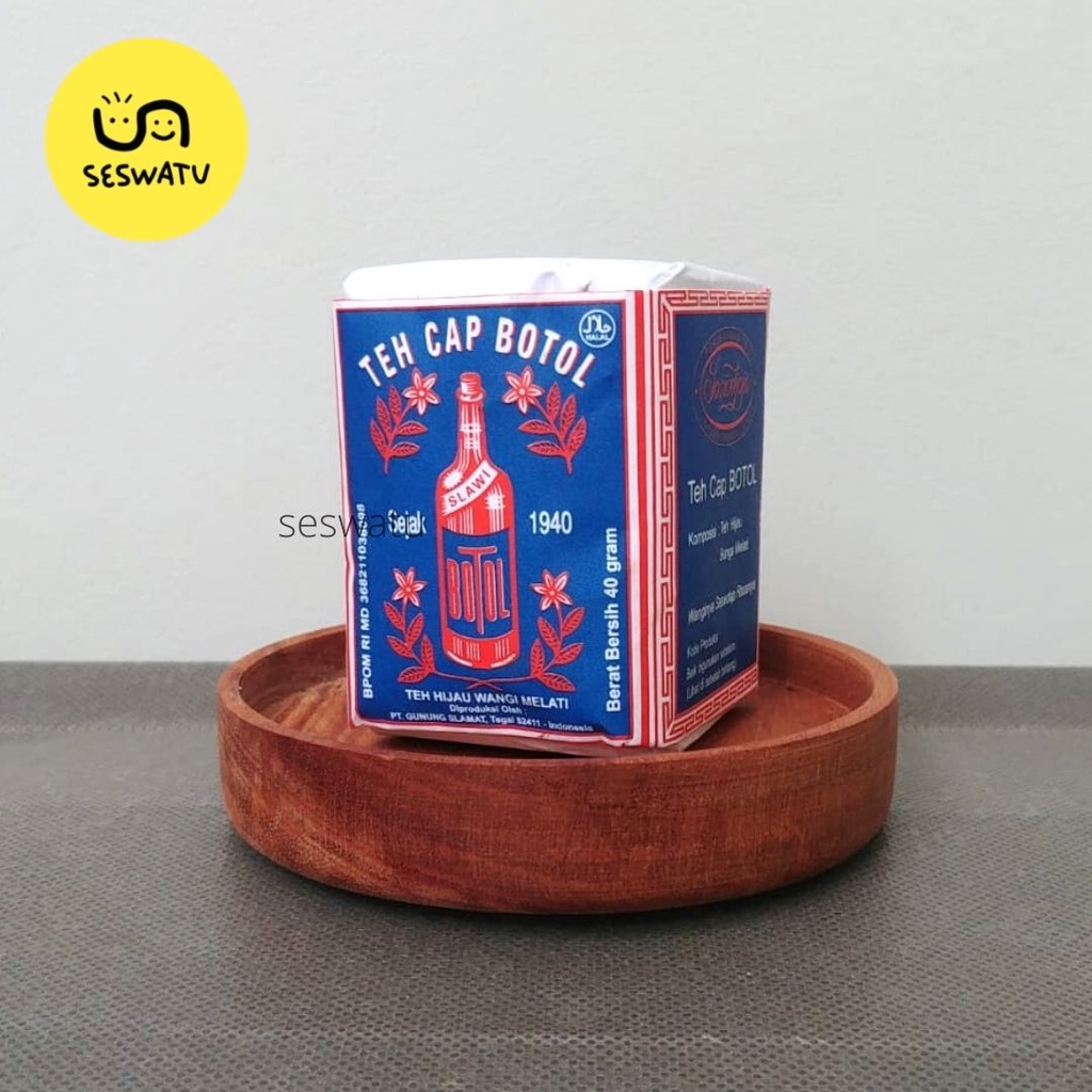 Jual Teh Cap Botol Biru - 40gr / Teh Tubruk Wangi Lokal / Wedangan ...